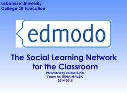 EDMODO - A Student Quick-Start Guide | PPT