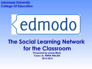 EDMODO - A Student Quick-Start Guide | PPT