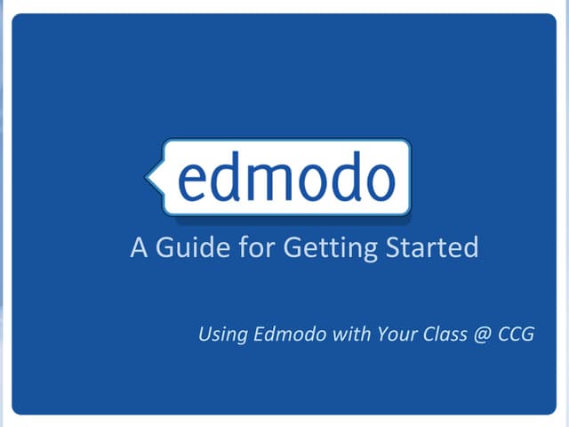 EDMODO - A Student Quick-Start Guide