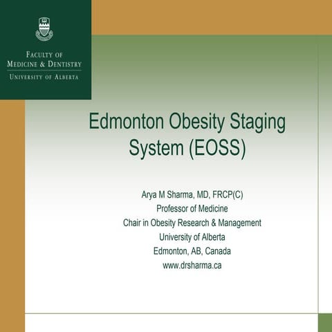 Edmonton obesity staging system | PPTX