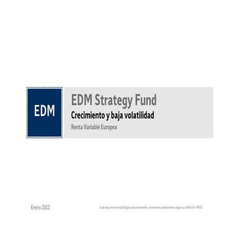 EDM Strategy Factsheet | PDF