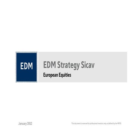 EDM Strategy Factsheet | PDF