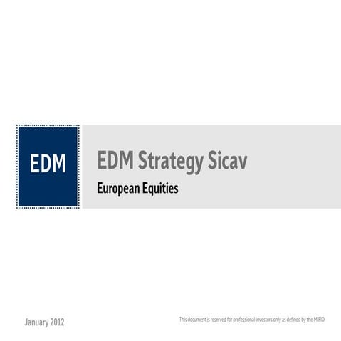 EDM Strategy Factsheet | PDF