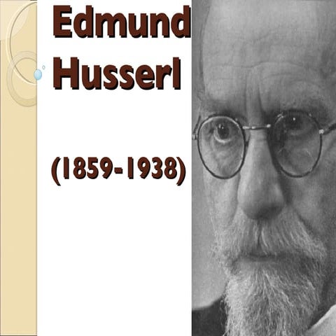 Edmund Husserl | PPT