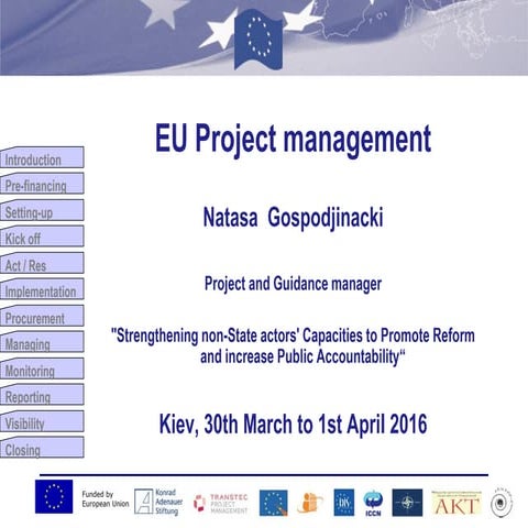 EU project management training | PDF