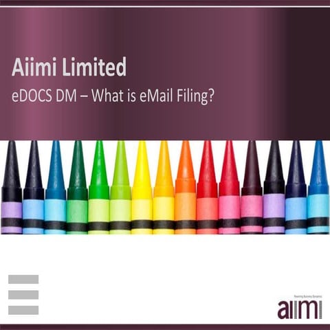 eDOCS with and without eMail Filing | PPTX
