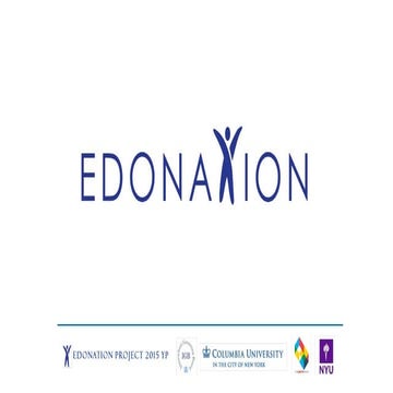 Edonation presentation | PPT