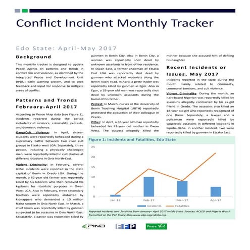 Ondo State Conflict Tracker (March - April, 2017) | PDF