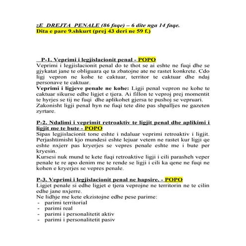 E Drejta Penale Pjesa E par | PDF