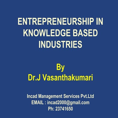 ENTREPRENEURSHIP DEVELOPMENT | PPT