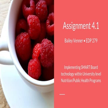 EDP 279 Assignment 4.1 | PDF