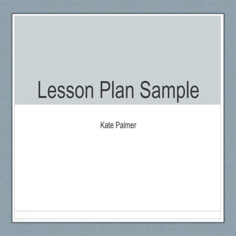 Jeopardy Lesson Plan Sample | PPTX
