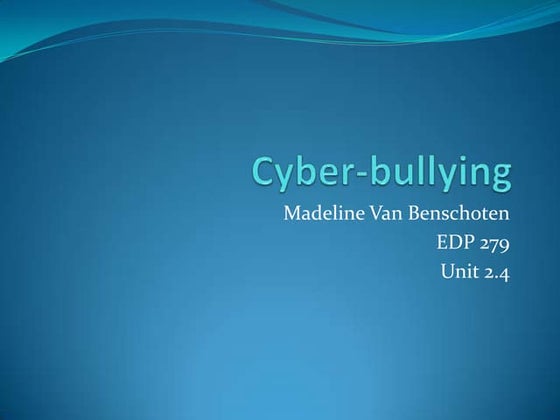 Cyber bullying powerpoint | PPT