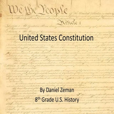 Chapter 5 and 6: The United States Constitution | PPT