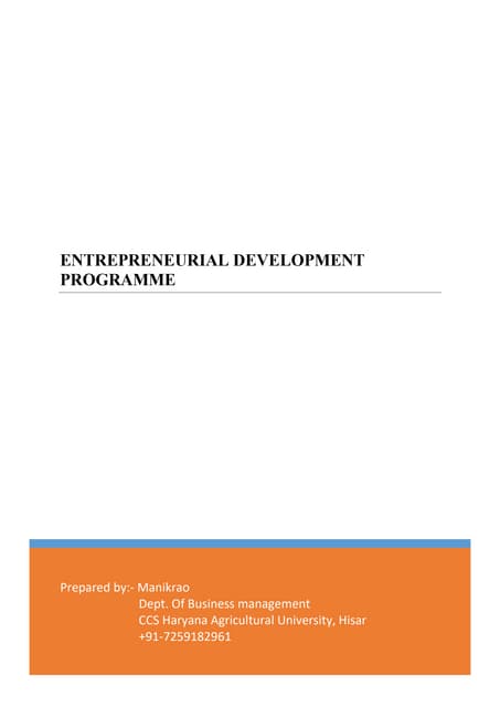 Entrepreneurship development programme in india.pptx