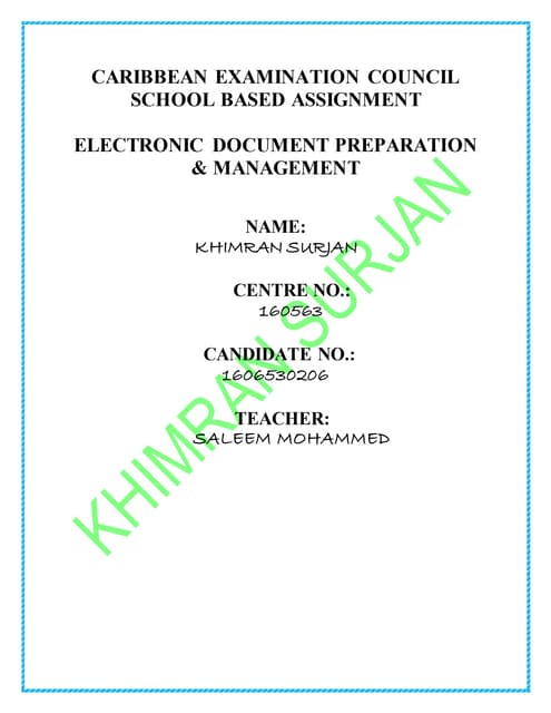 English SBA Sample *Teacher Approved* | DOCX