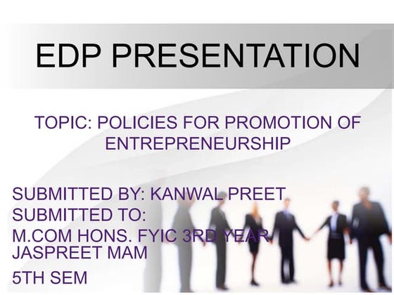 Entrepreneurship development programme in india.pptx