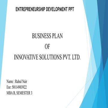 ED PPT.pptx business plan mba sem 3 ggsipu | PPTX