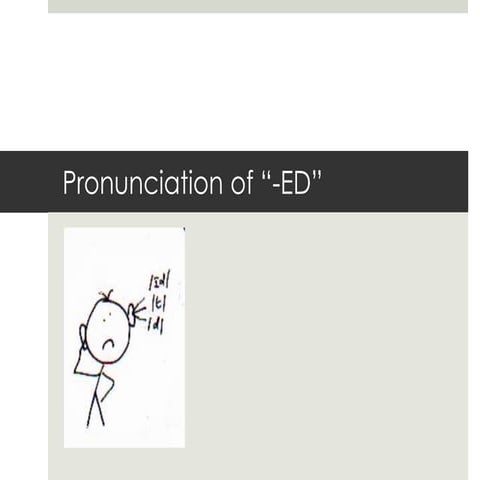 "-ed" pronunciation | PPTX