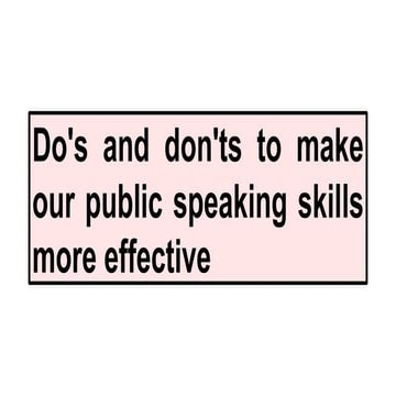 Public speaking Skills | PPT