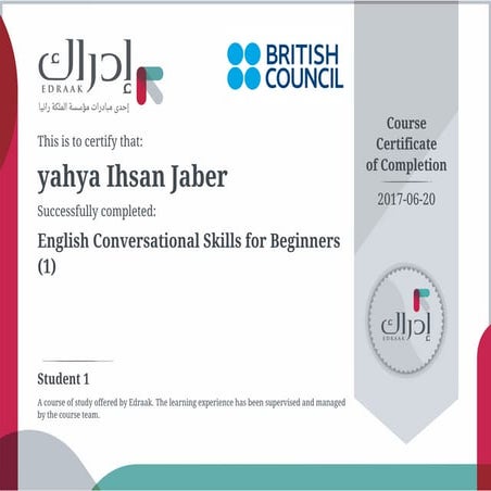 Edraak certificate (1) | PPT