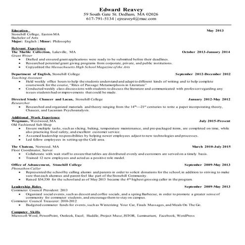 Jessica Powell Resume 2016 | DOCX