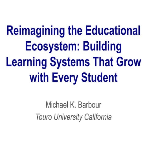 EdRising 2025 - Reimagining the Educational Ecosystem: Building ...