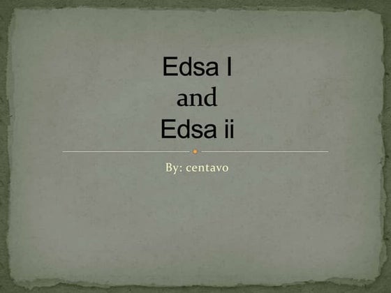 Edsa Revolution | PPTX | Civic affairs | Politics