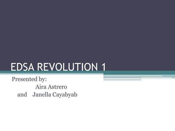 Edsa people power revolution | DOCX | Elections | Politics