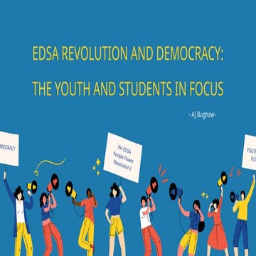EDSA Revolution and Democracy - the Youth and Students in Focus ...