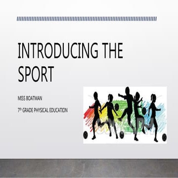 Teacher Lecture- Introducing Soccer | PPTX