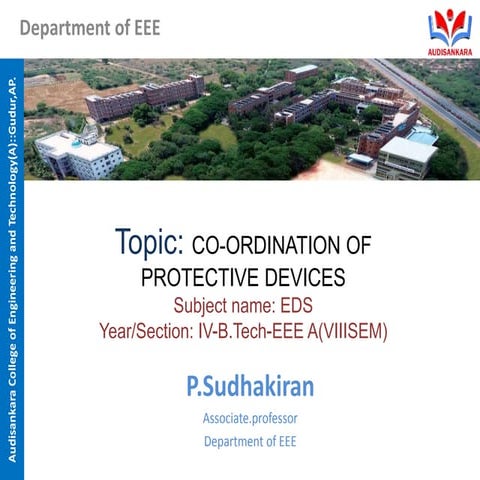 Eds coordination system protectives device ppt | PPT