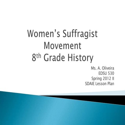 Edsu 530 sdaie lesson womens rights angela oliveira | PPT