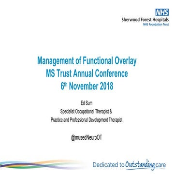 Ed Sum - Management of functional overlay | PPT