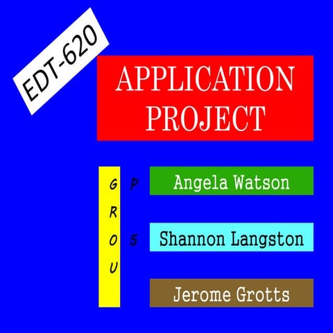 EDT 620 App project group 5 | PPT