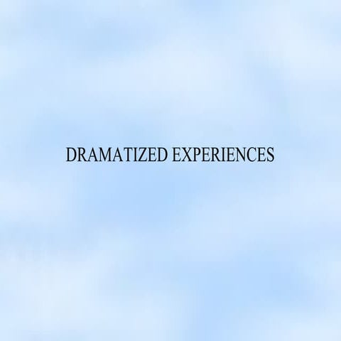 Teaching with dramatized experience(puppet) | PPTX