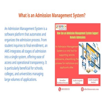 How Can an Admission Management System Support Remote Admissions | PPT