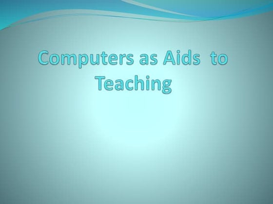 Uses of Computers in Education | PPT
