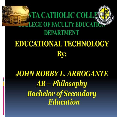 EDUCATIONAL TECHNOLOGY: DEFINITION | PPTX