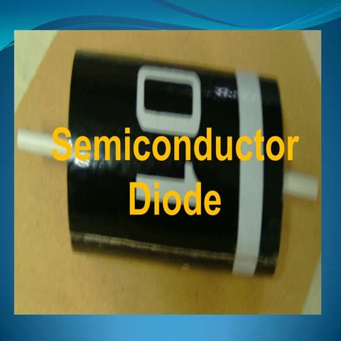 Special purpose diodes | PPTX