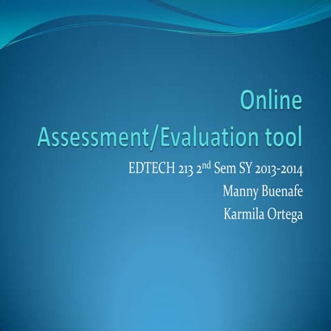 Edtech213 online exam presentation group 4 | PPTX | Educational ...