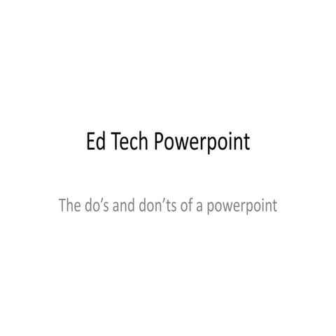 Ed tech powerpoint | PPTX