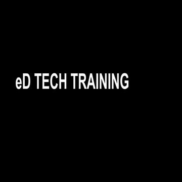 Edtech training | PPT
