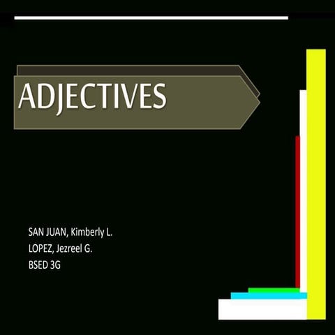 ADJECTIVES Lesson for Grade 2 students | PPTX