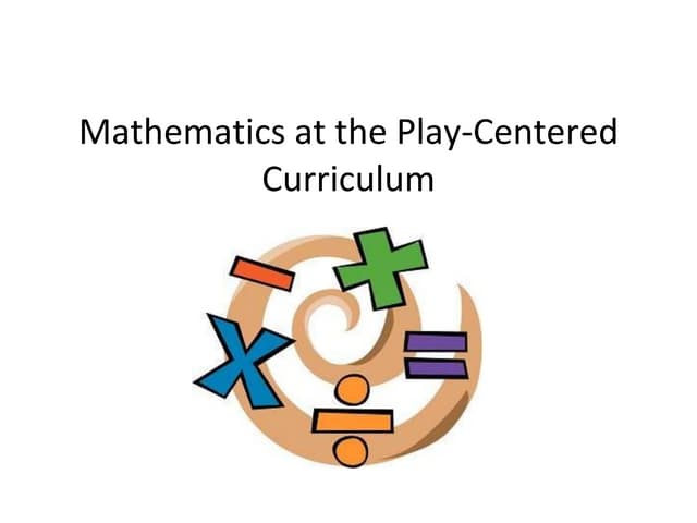 Early childhood mathematics and development | PPT