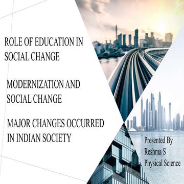 Education and Social Change | PPTX