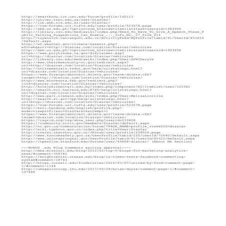 Edu and gov backlink | TXT | Technology & Computing