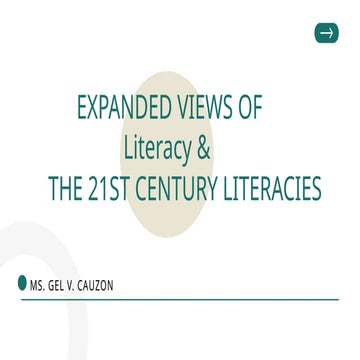 21ST CENTURY LITERACY FROM TRADITIONAL TO MODERN | PPTX