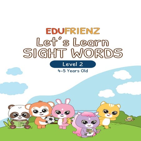 Let’s Learn Sight Words (Level 2) – Digital Printable | PDF