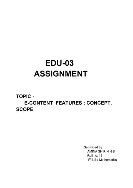 E- CONTENT-Meaning, Types and Advantages .pptx